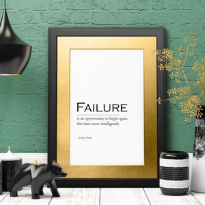 Failure is an Opportunity to Begin Again Henry Ford Quote, Digital ...