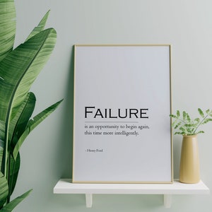 Failure is an Opportunity to Begin Again Henry Ford Quote, Digital ...