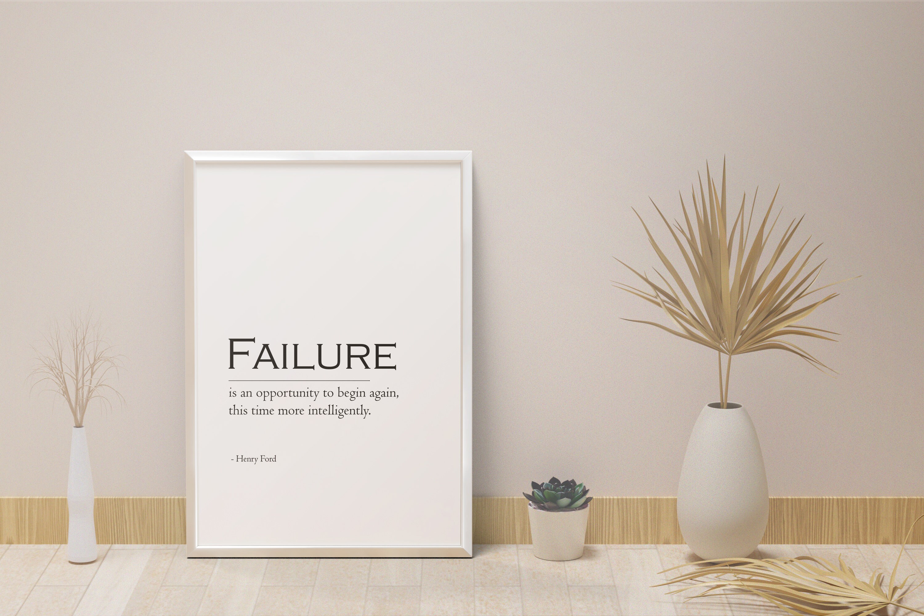 Failure is an Opportunity to Begin Again Henry Ford Quote, Digital ...