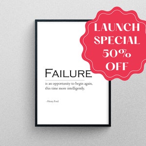 Failure is an Opportunity to Begin Again Henry Ford Quote, Digital ...