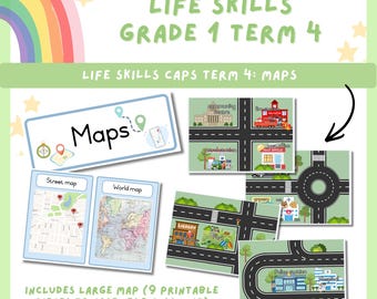 Grade 1 Maps Pack | Community, Street, World (PDF Download) - Etsy