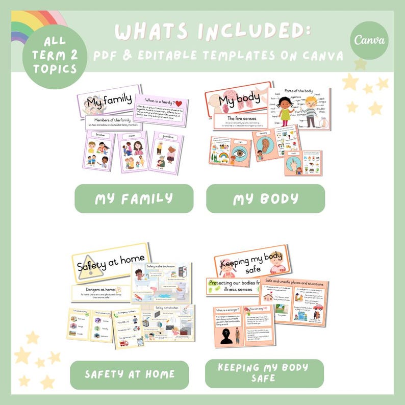 Pastel Classroom Life Skills Grade 1 Term 2 Bundle | CAPS My Body ...