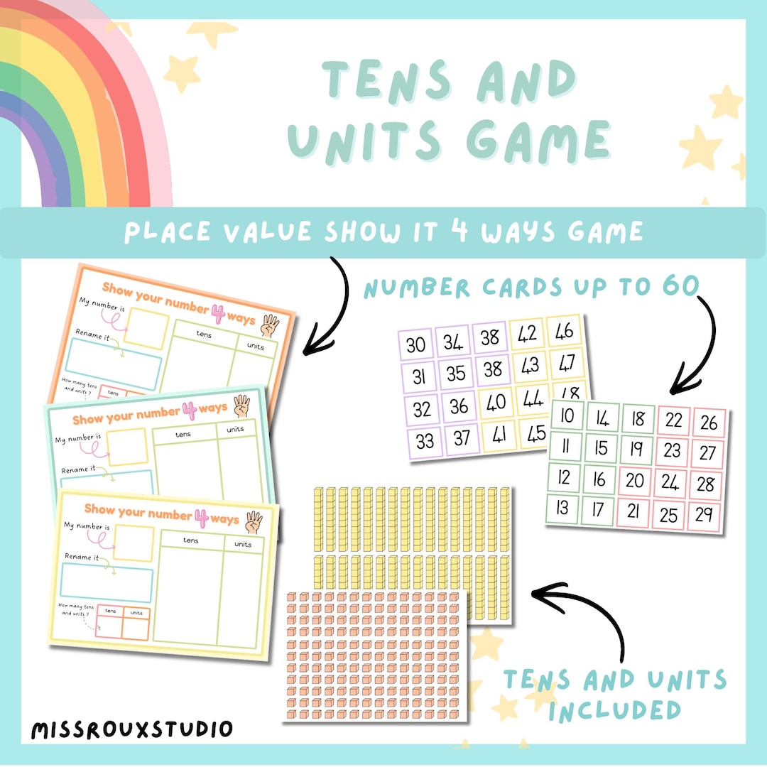 Place Value Game | Tens and Ones Maths Activity (PDF Download) - Etsy