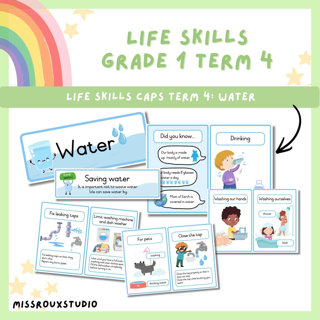 Pastel Classroom Life Skills Grade 1 | All About Water & Water ...