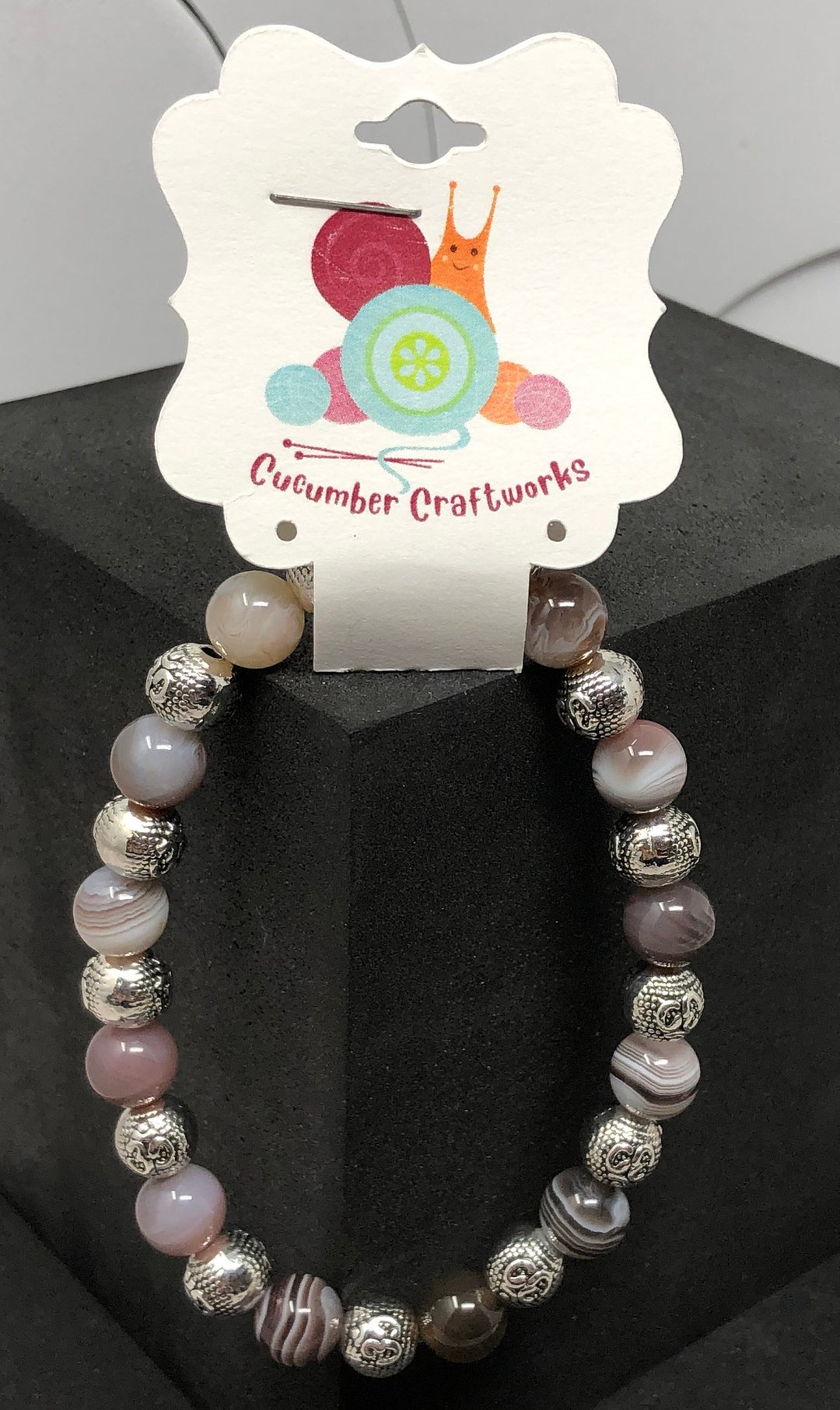 Persian Agate Om Bracelet - Etsy