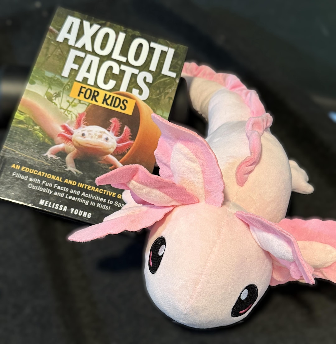 Axolotl Hardcover Book Plus Stuffed Pink Axolotl With Large Gills - Etsy