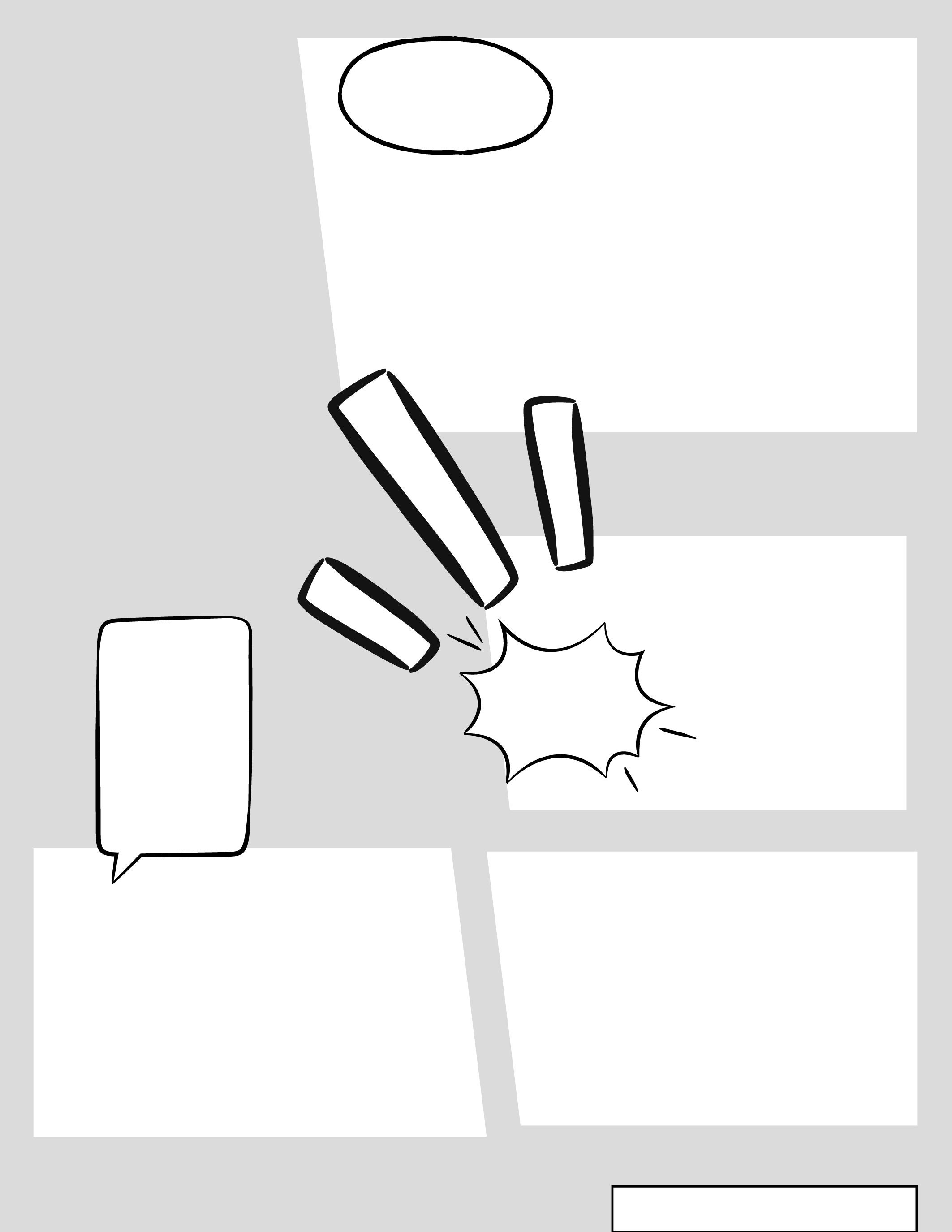 Comic Book Strip Templates Blank Digital Comic Book Anime Manga Book ...