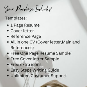 Resume Template for Vet Assistant Modern Template in Word Stylish ...