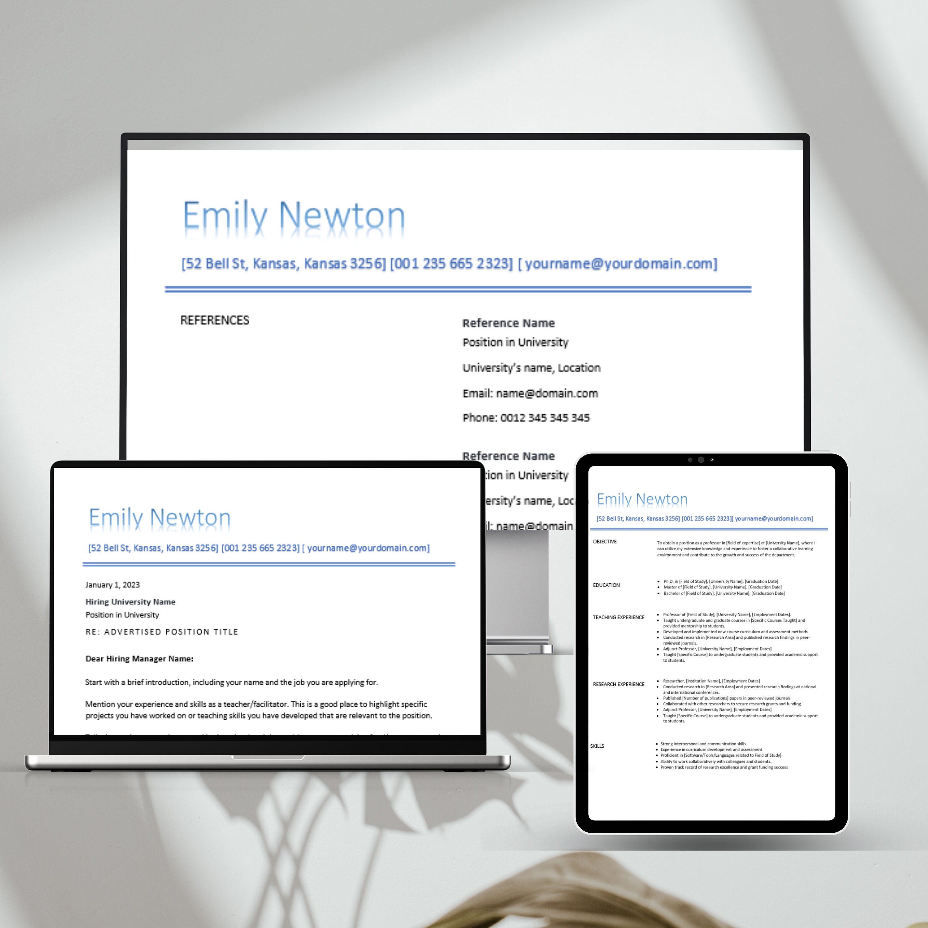 Professor Resume Template Modern Template in Word Creative - Etsy