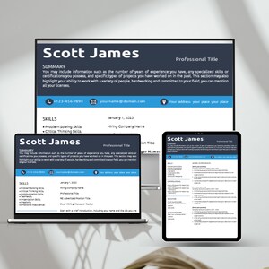 Minimalist CV Template Modern Template in Word Creative Resume Sample ...