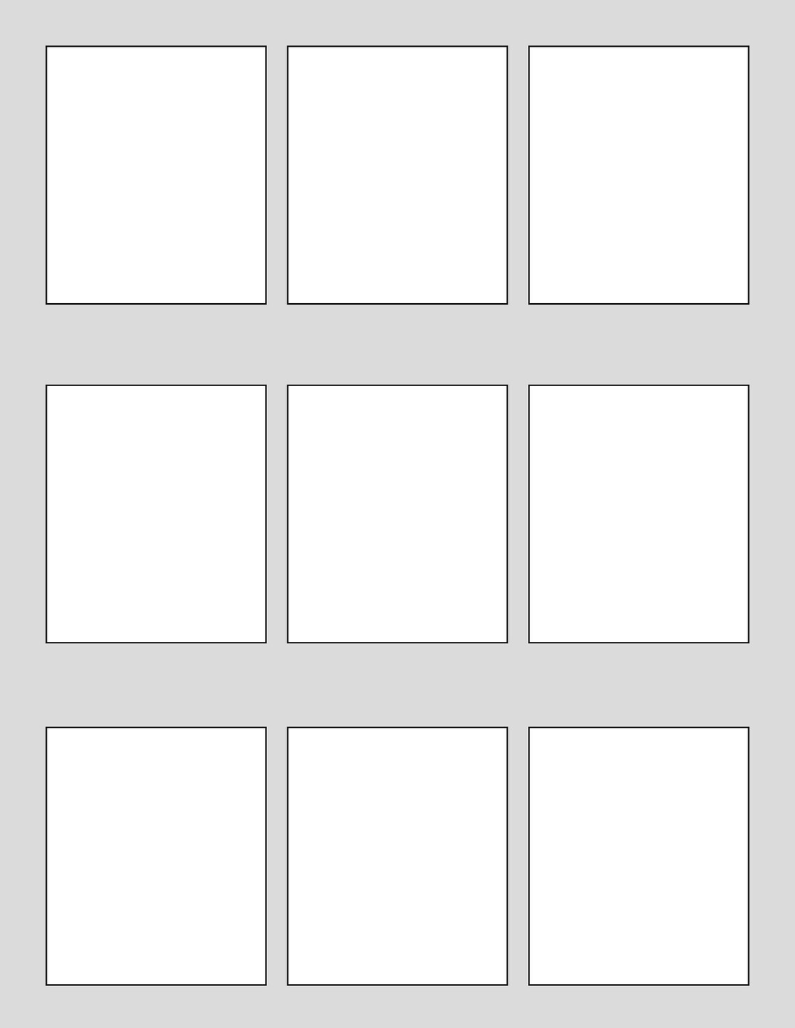 Comic Book Strip Templates Blank Digital Comic Book Anime Manga Book ...
