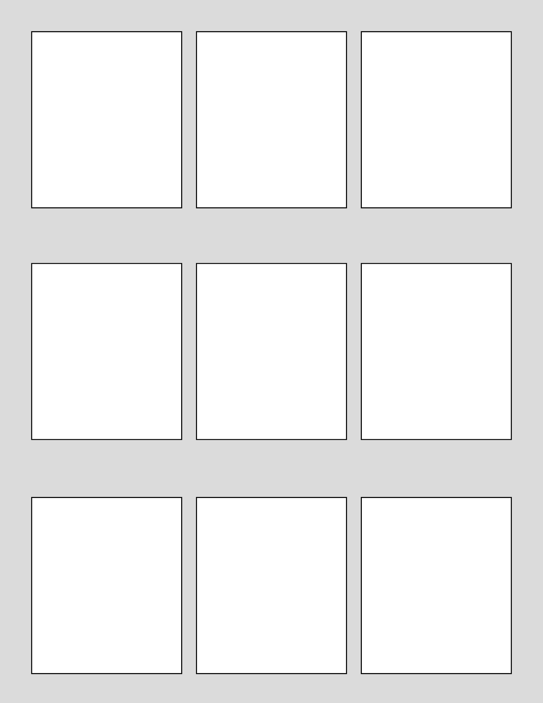 Comic Book Strip Templates Blank Digital Comic Book Anime Manga Book ...