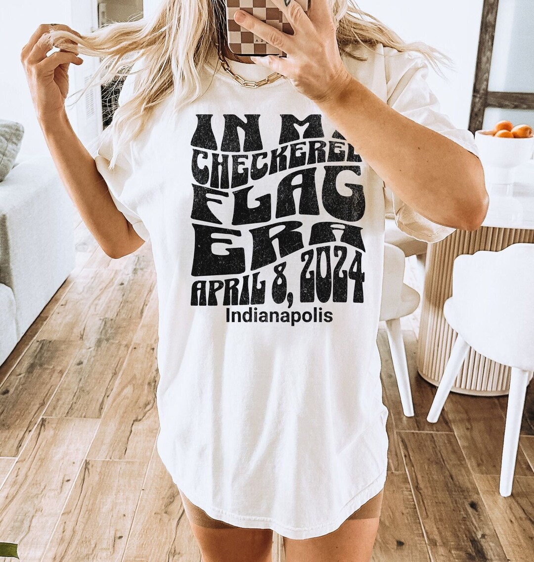 Custom Checkered Flag Era Comfort Colors Tee,racing Social Club T-shirt ...