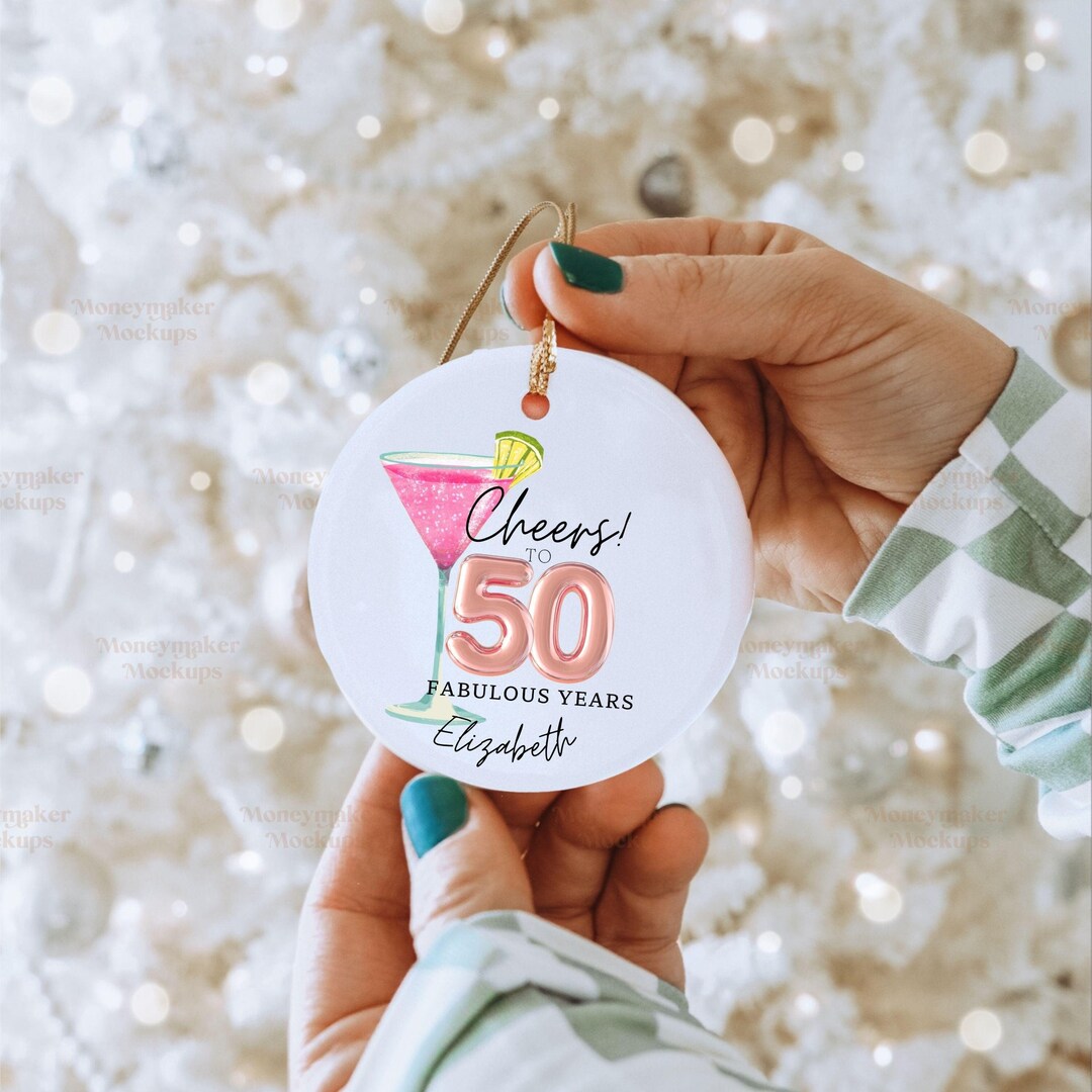 50th Birthday Custom Ornament,vintage 1975 Gift,50th Birthday Gift for ...