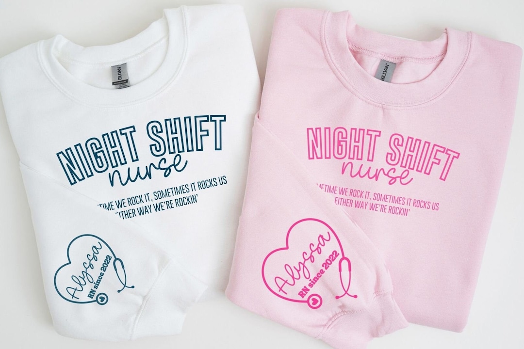 Personalized Night Nurse Sweater,nurse Sweatshirt, Personalized Name ...