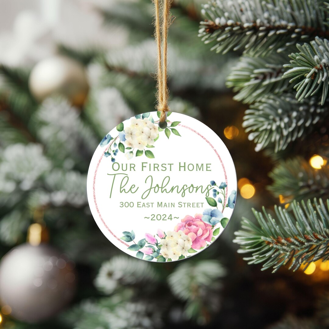 Personalized New Home Ornament,our First Christmas in New Home Ornament ...
