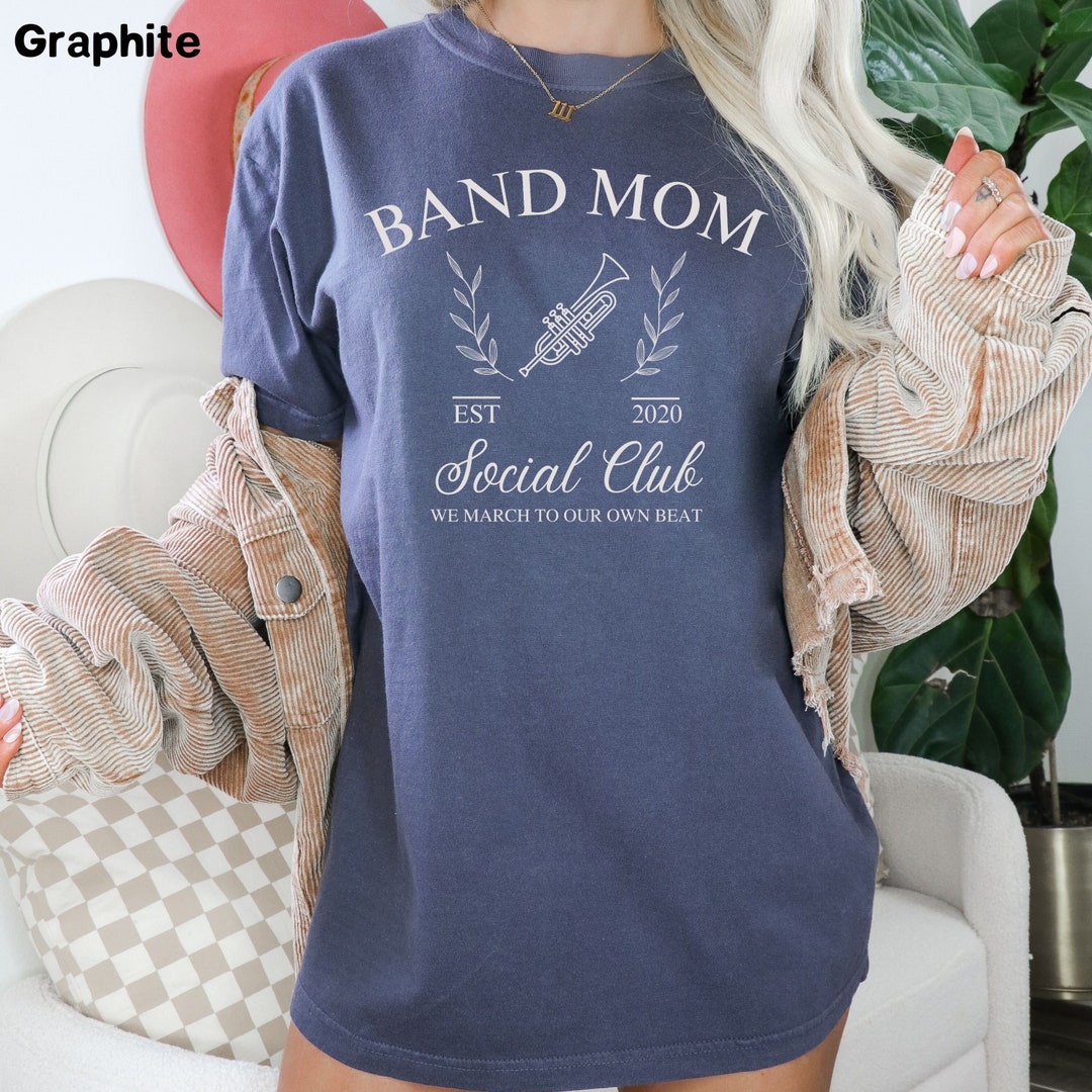 Custom Band Moms Social Club Tee,personalized Band Mom Shirt,band Mom ...