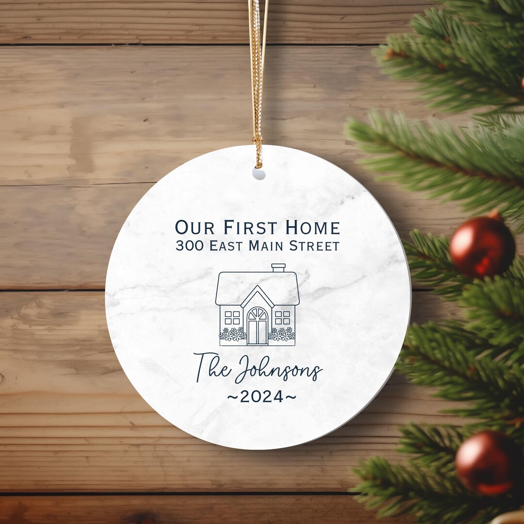 Personalized New Home Ornament,our First Christmas in New Home Ornament ...