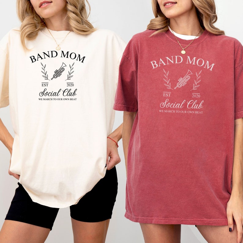 Custom Band Moms Social Club Tee,personalized Band Mom Shirt,band Mom ...
