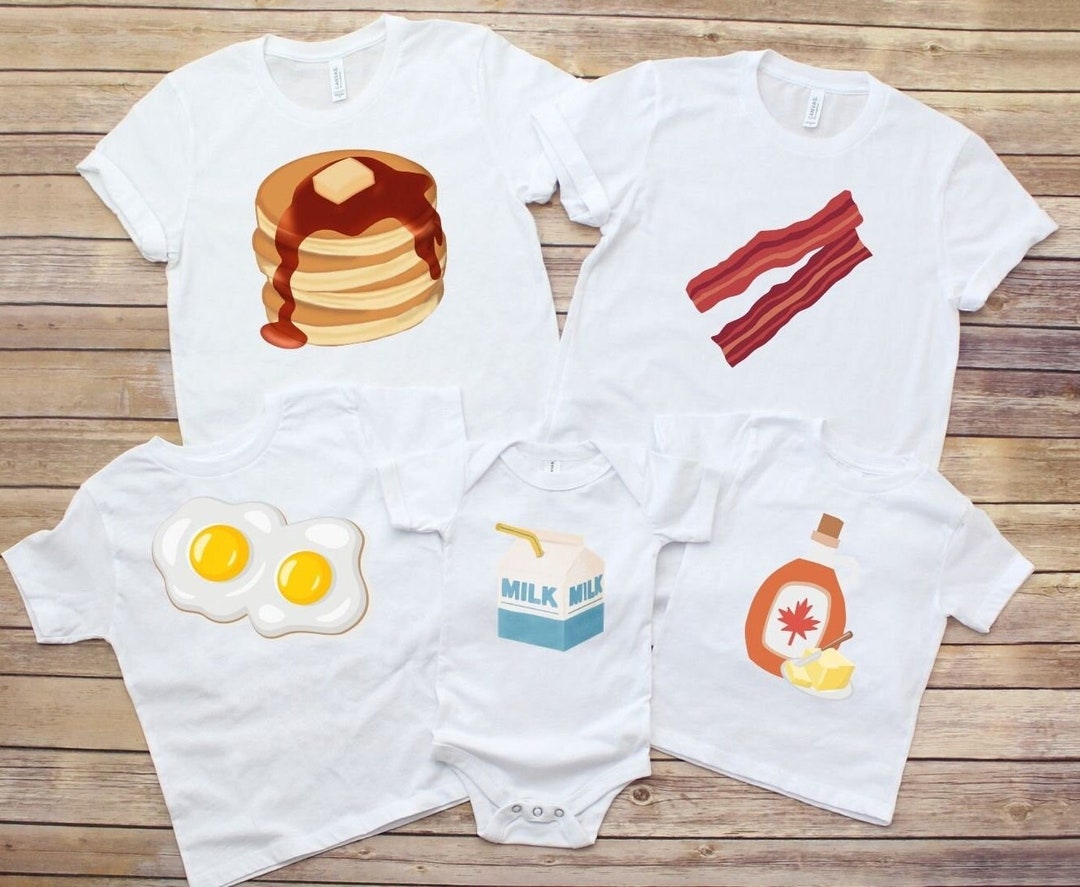 Group Breakfast Food Costume Shirts,matching Halloween Costumes Tees ...