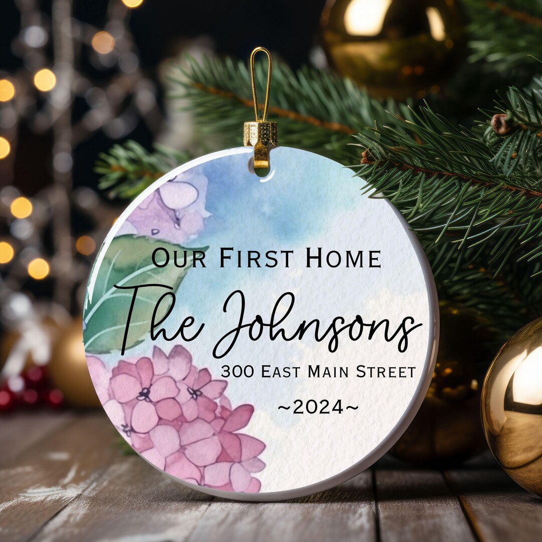 Personalized New Home Ornament,our First Christmas in New Home Ornament ...