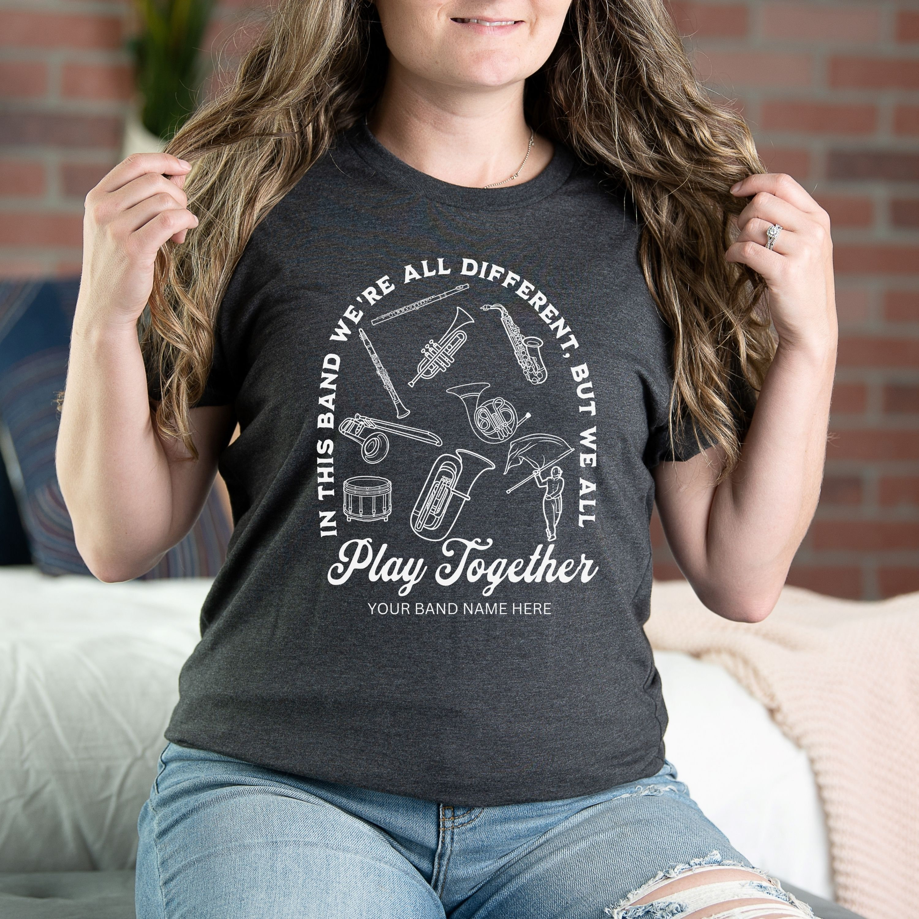 Custom Marching Band Tee,personalized Band Mom Shirt,band Mom,custom ...