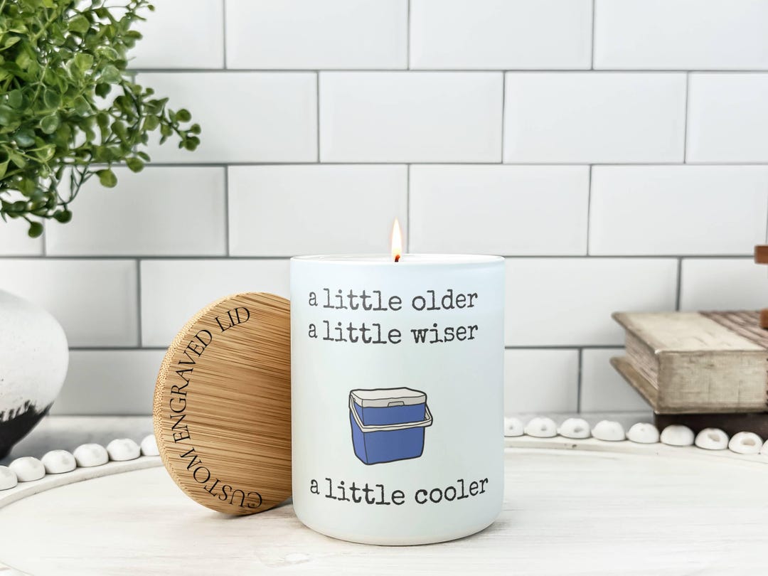 Funny Birthday Candle, Custom Soy Candle, Snarky Getting Older Gift for ...