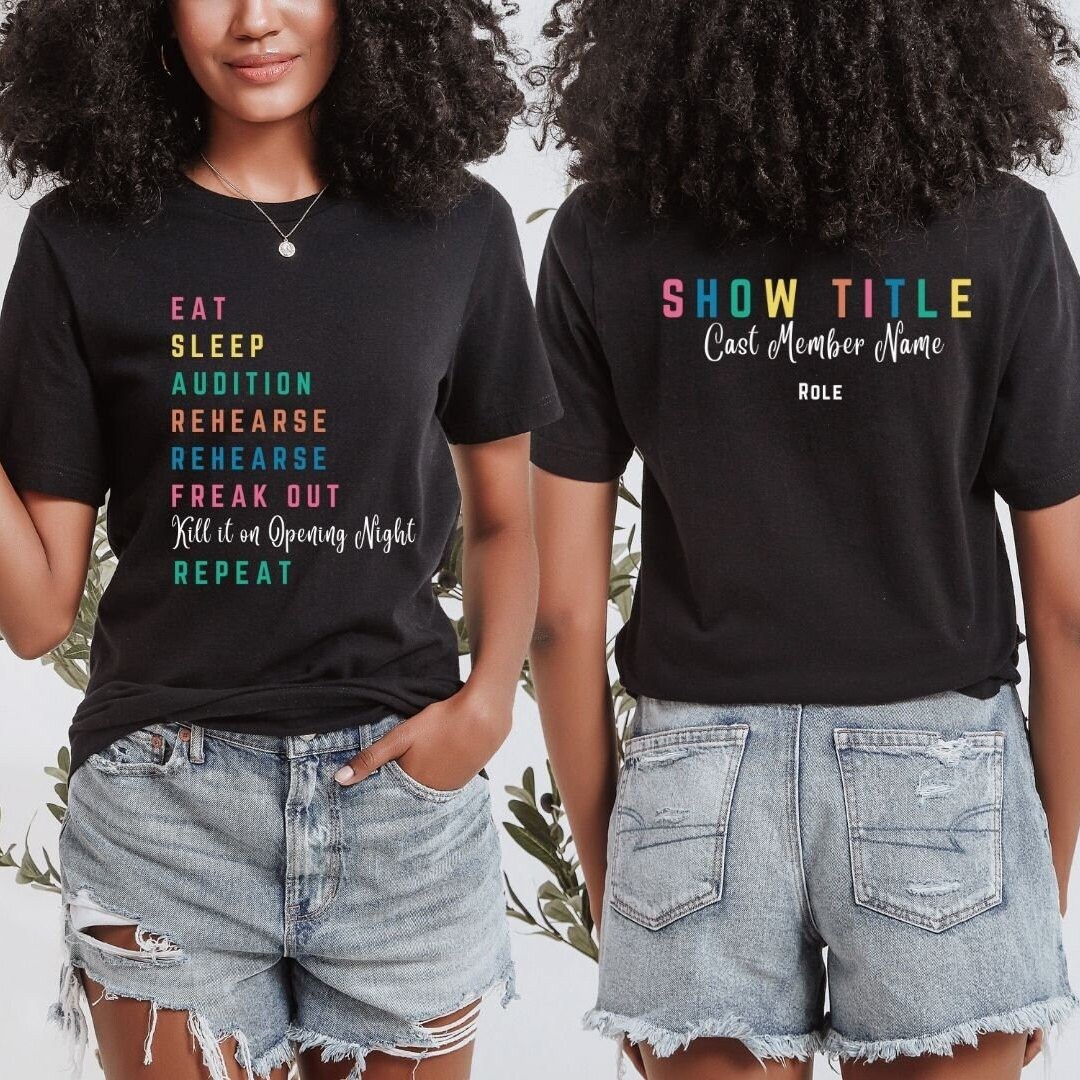 Personalized Theater Shirt, Opening Night Shirt,stage Mom Shirt,actor ...