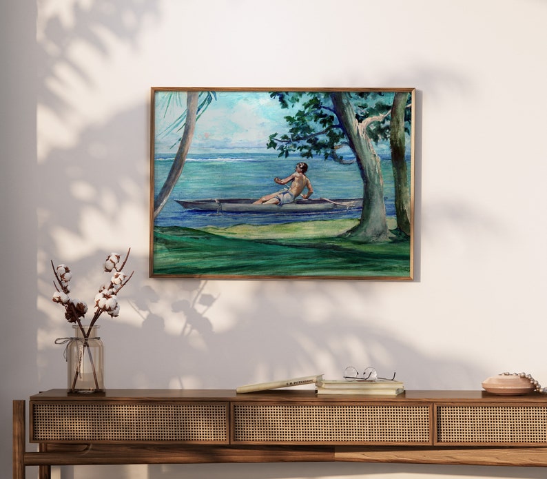 Vintage Samoan Wall Art Print of Antique Historical Painting - Etsy