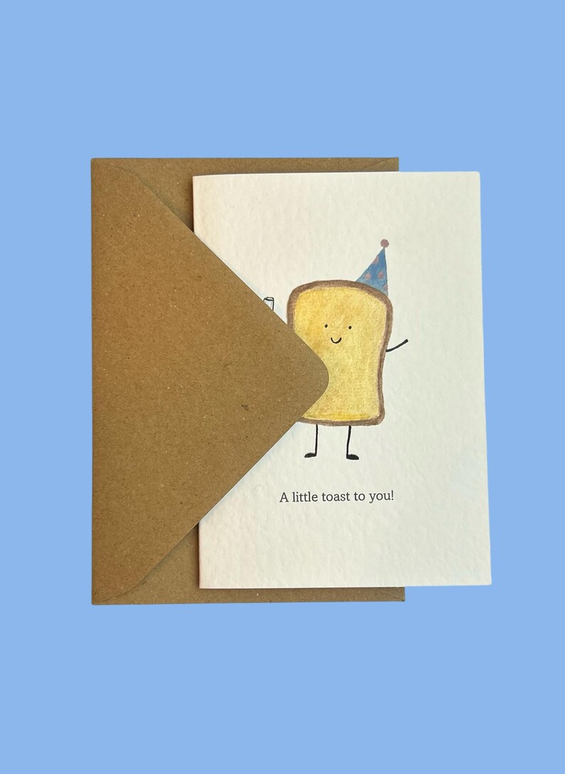 A Little Toast to You Greetings Card - Etsy UK