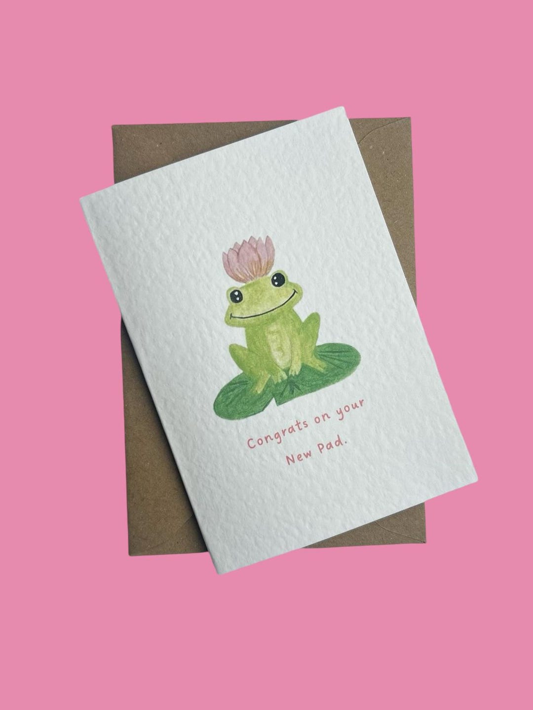 Congrats on Your New Pad - Frog - New Home Card - Etsy UK