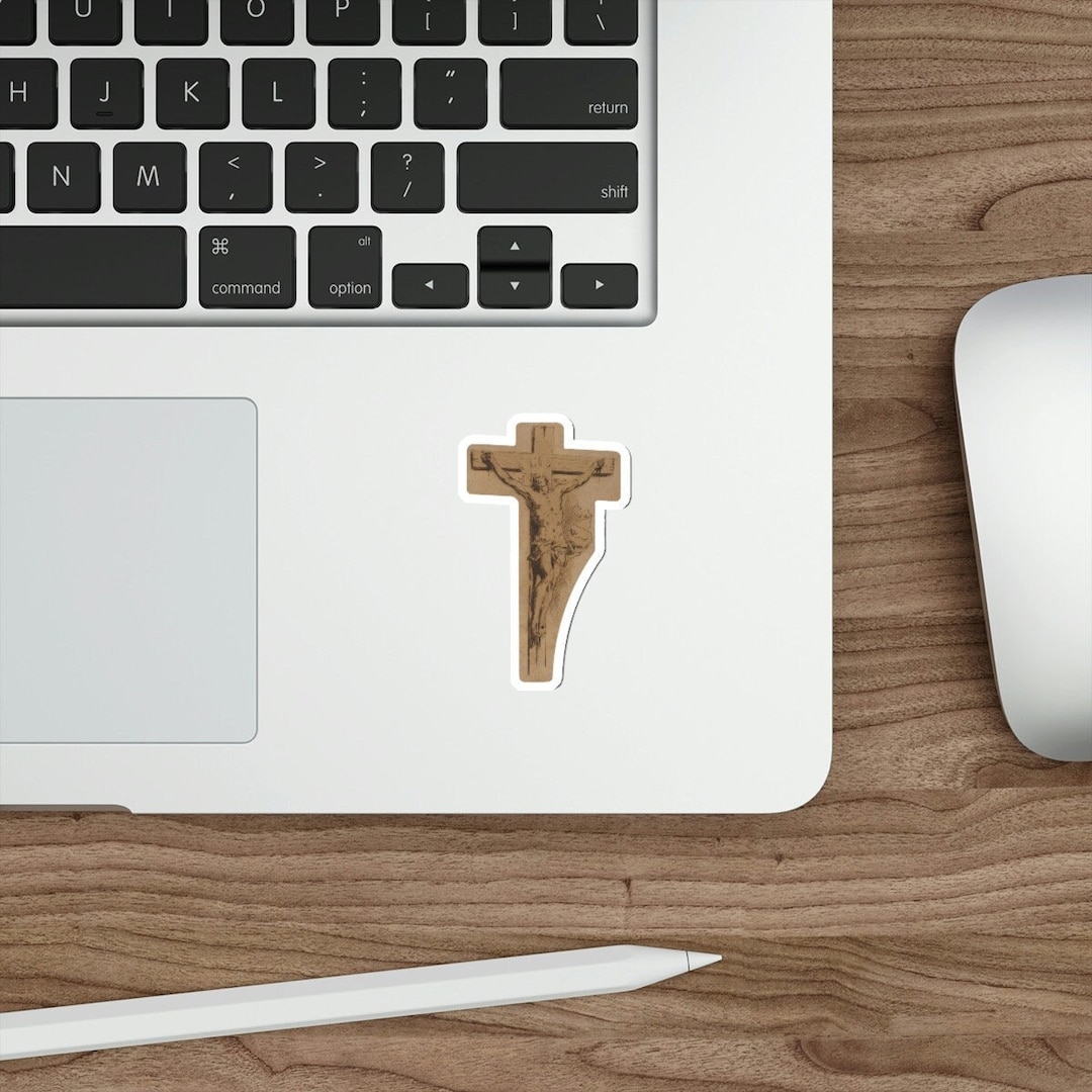 Christ on the Cross Sticker Crucifix Sticker Jesus Sticker - Etsy