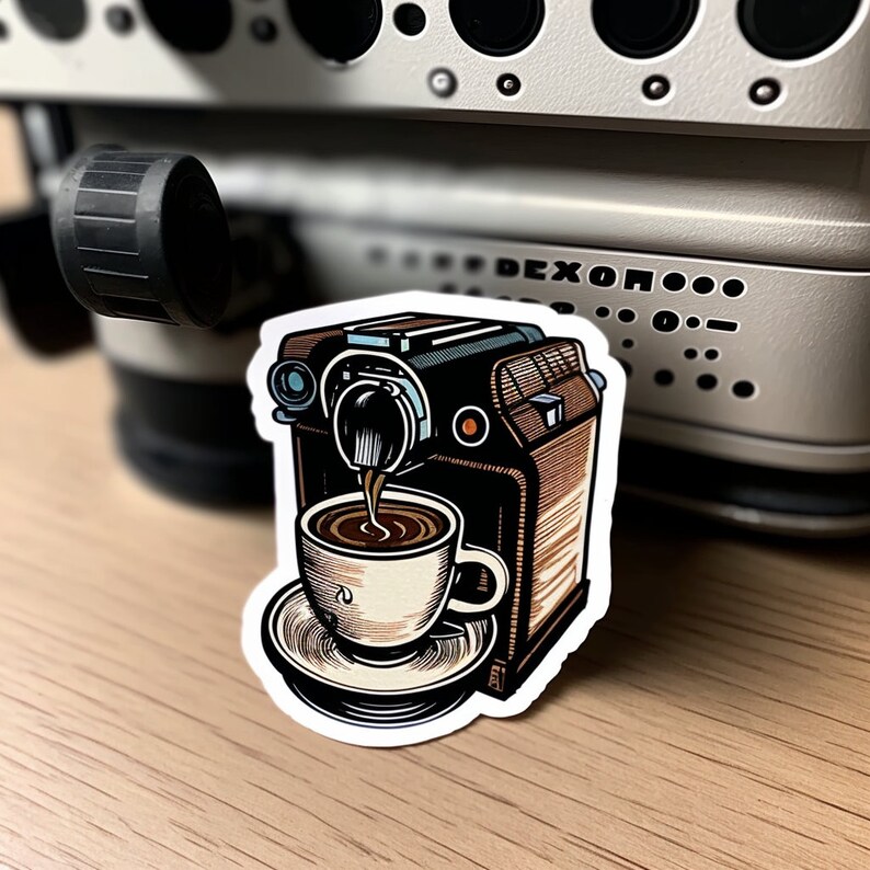 Espresso Shot Sticker | Barista Sticker, Espresso Machine Sticker ...