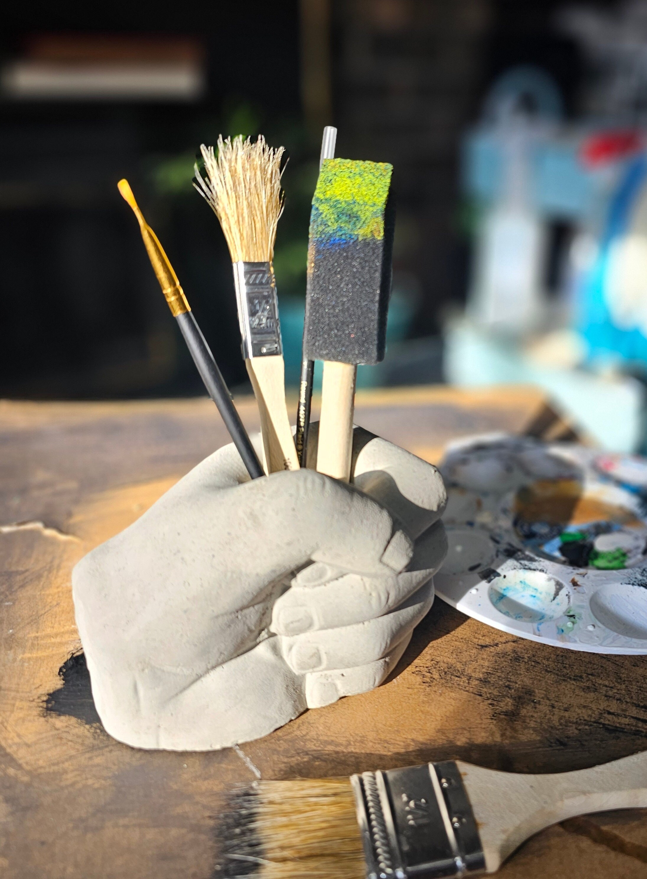 Cement Fist Planter Pot Indoor Outdoor Home Garden and Patio Decor - Etsy