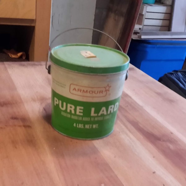 Vintage Lard Tin - Etsy