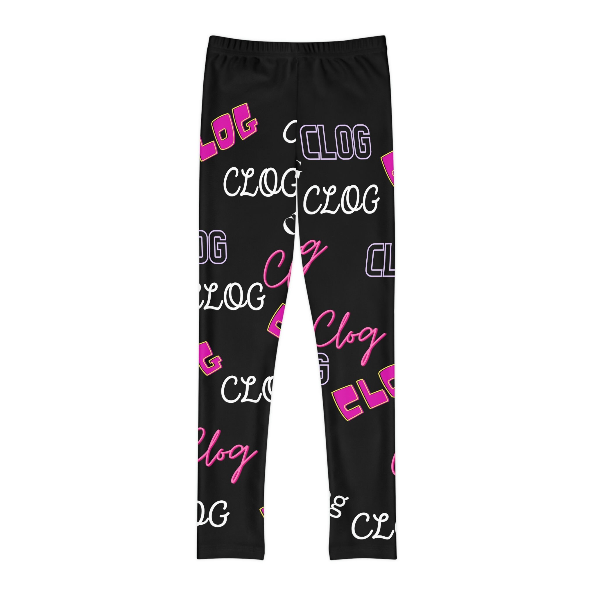 Clog Print Youth Full-length Leggings - Etsy