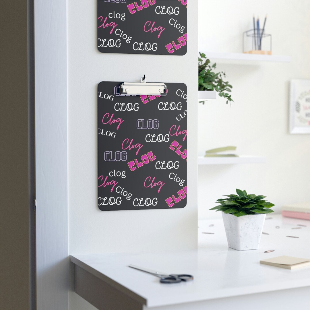 Clog Print Clipboard - Etsy
