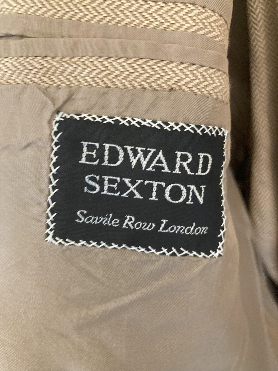 Bepsoke Edward Sexton Savile Row Tan Suit - Etsy