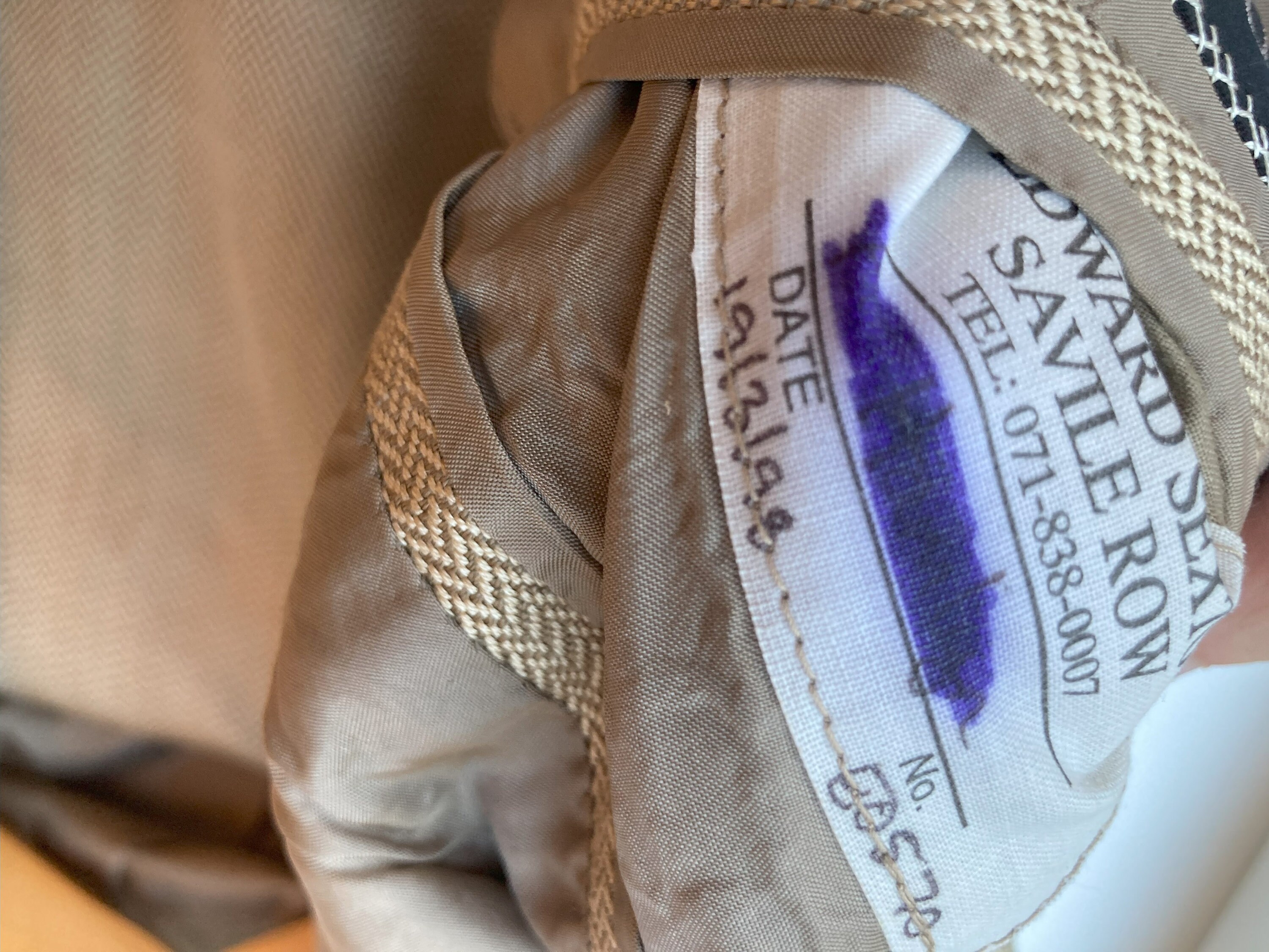 Bepsoke Edward Sexton Savile Row Tan Suit - Etsy