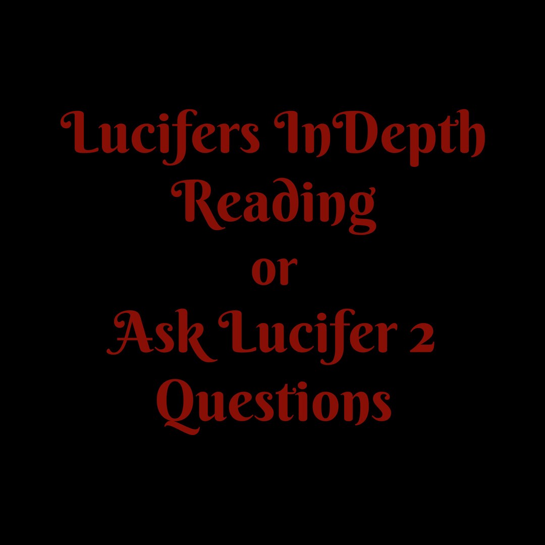 Lucifer In-depth Reading or Ask Lucifer 2 Questions - Etsy