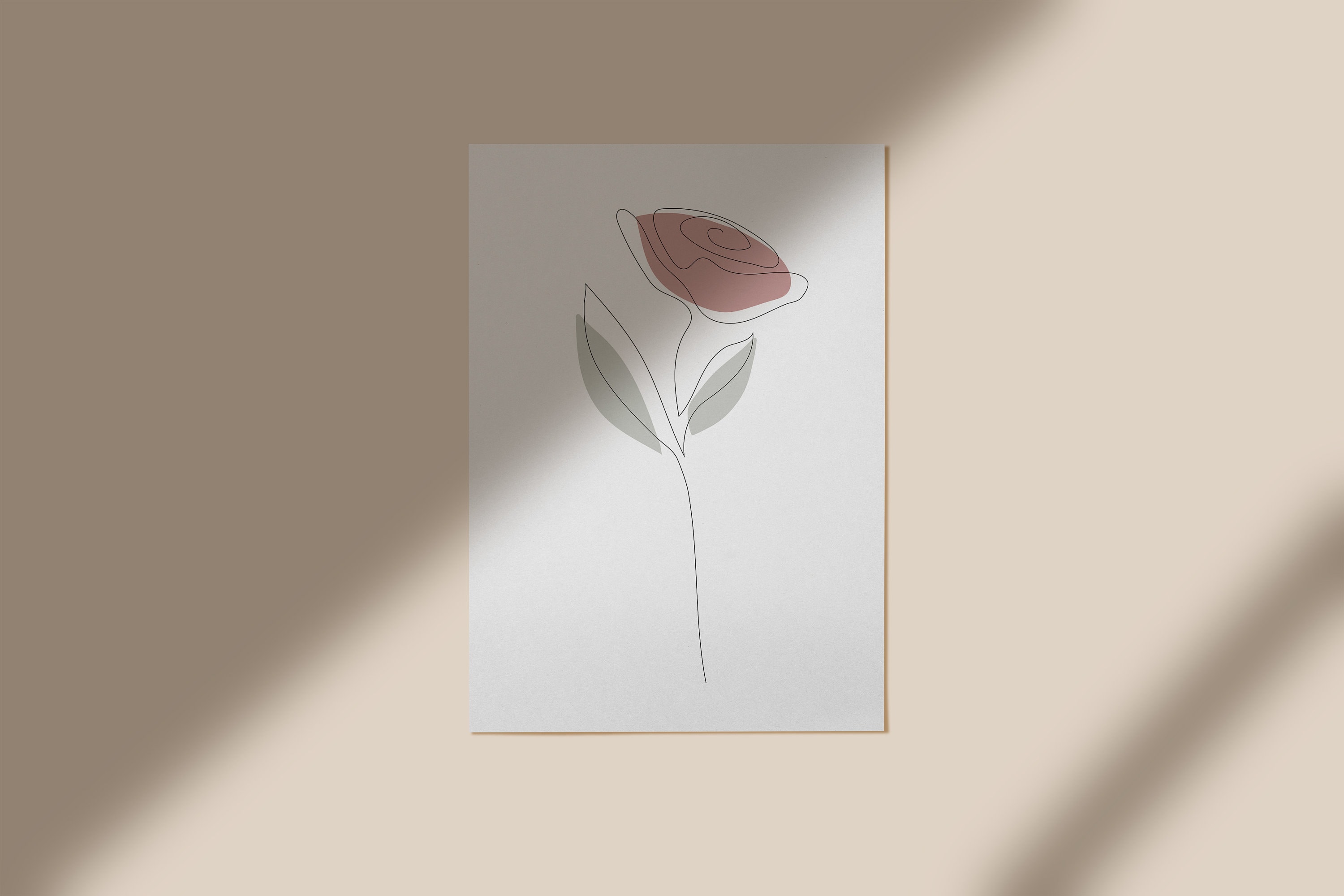 Printable One Fine Line Flowers Drawing, Minimalist Print, Flourishing ...