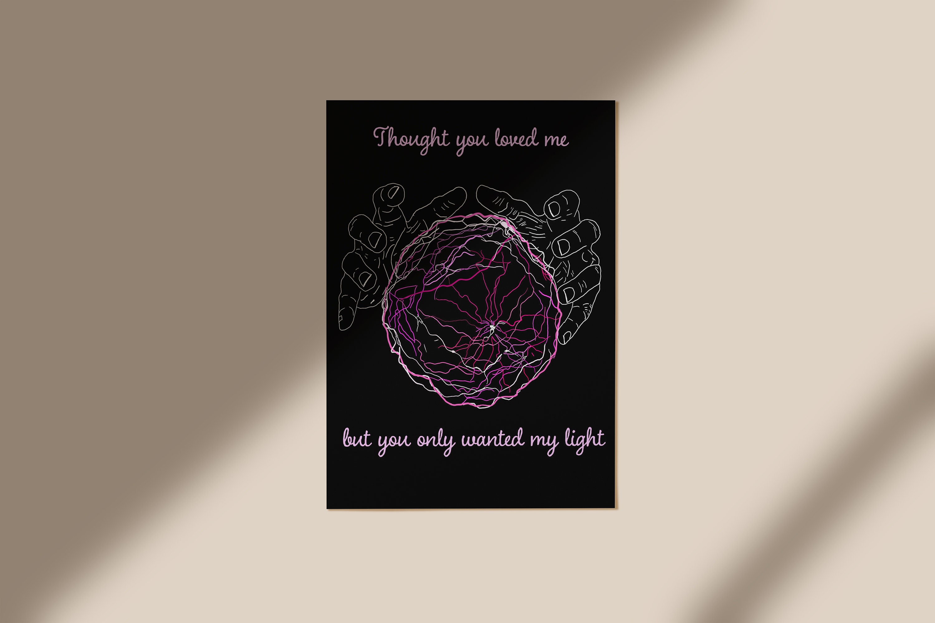 My Own Light | Word Art | Quote Art| Digital Print | Line Art ...