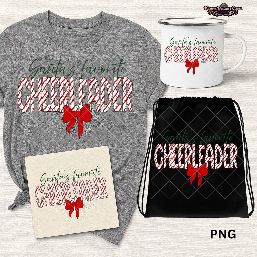 Santa’s Favorite Cheerleader, Christmas Cheer, Holiday Cheer Squad ...