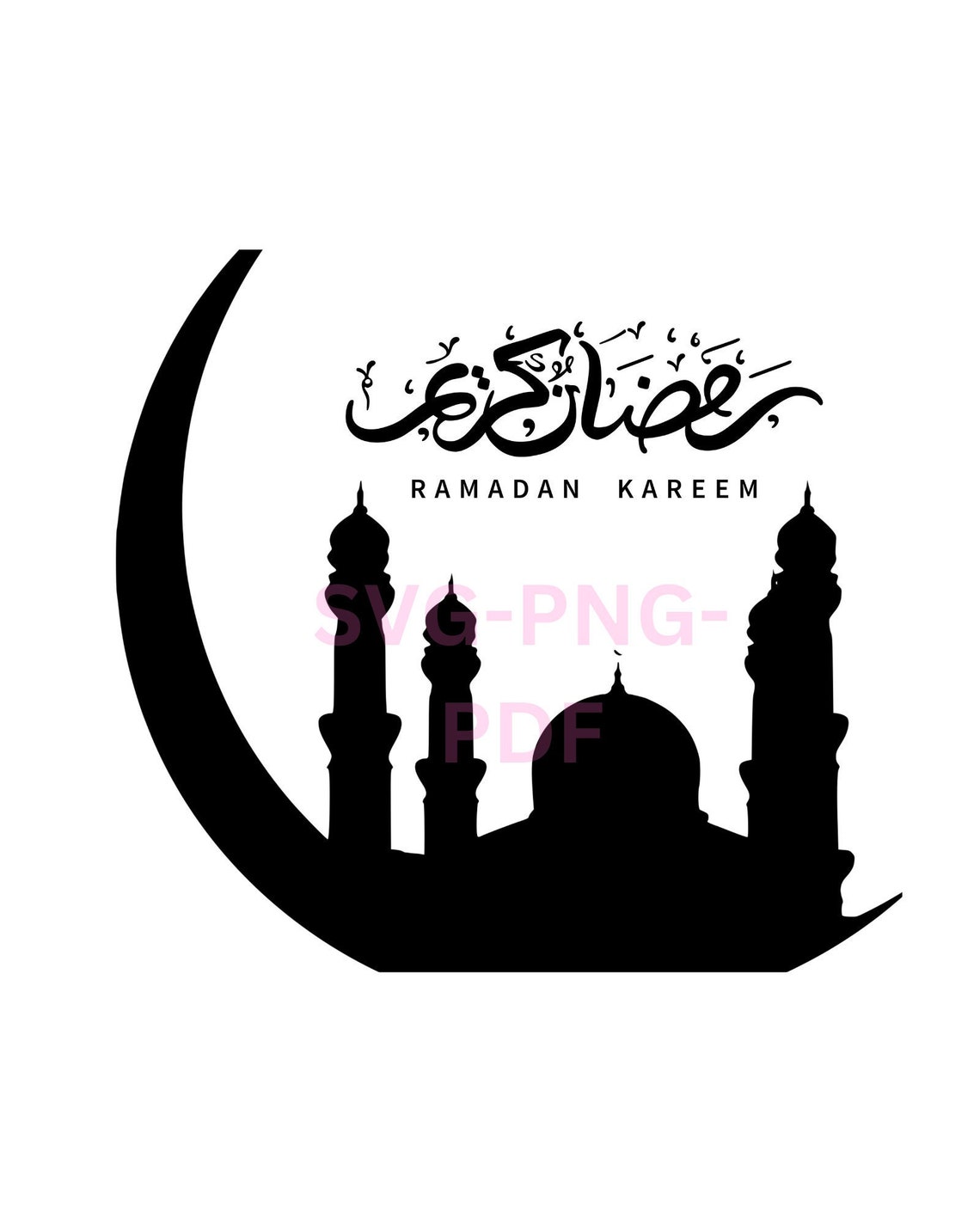 Ramadan Kareem SVG, Ramadan PNG, Instant Download Ramadan Decor ...