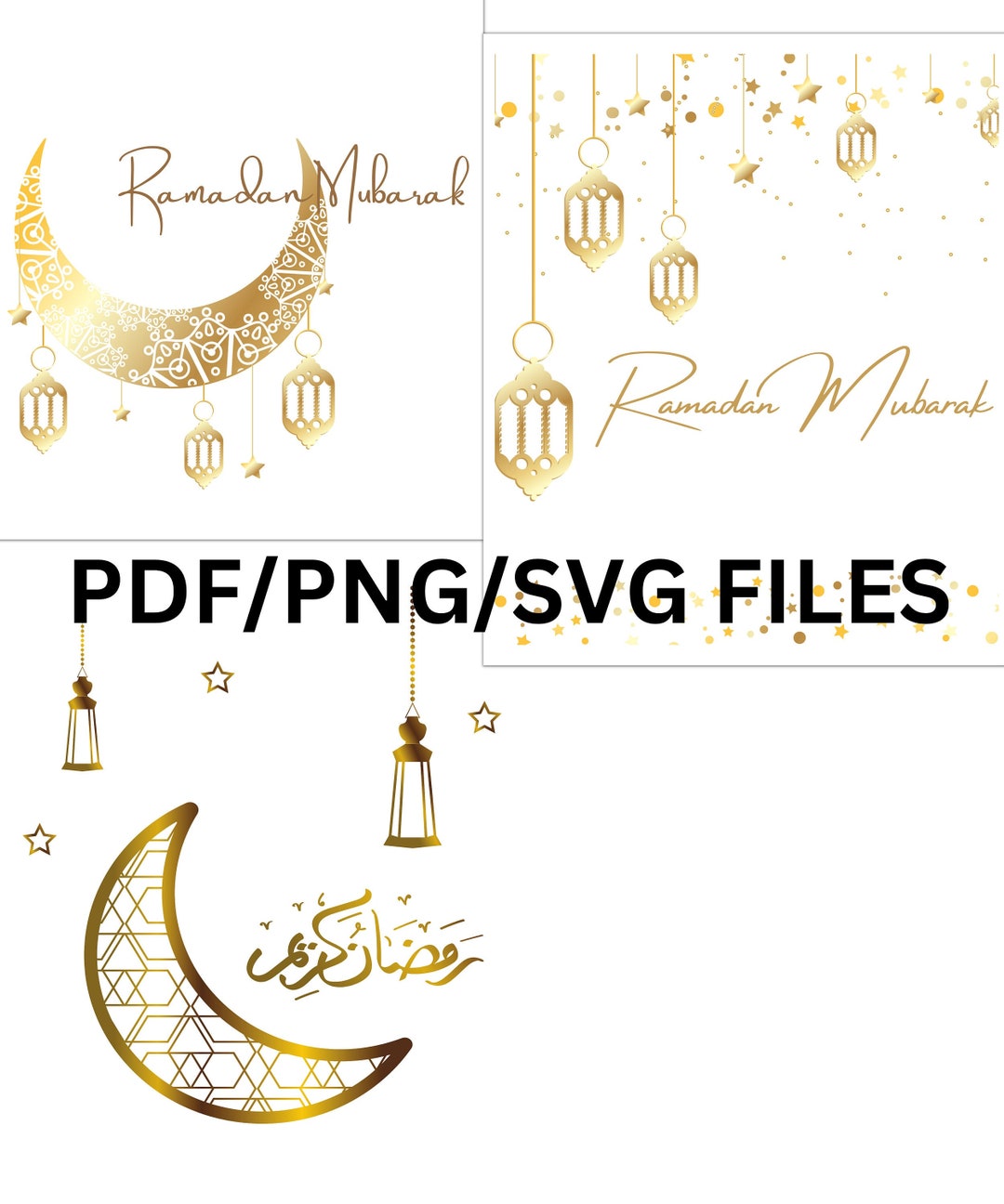 Ramadan Kareem SVG Bundle, Ramadan Mubarak SVG, Happy Ramadhan PNG ...