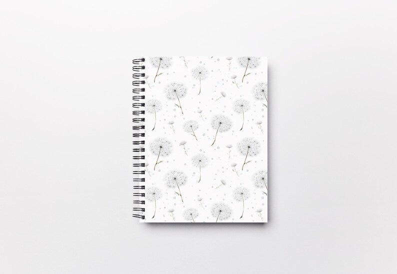 Dandelion Notebook or Undated Weekly Planner - Etsy