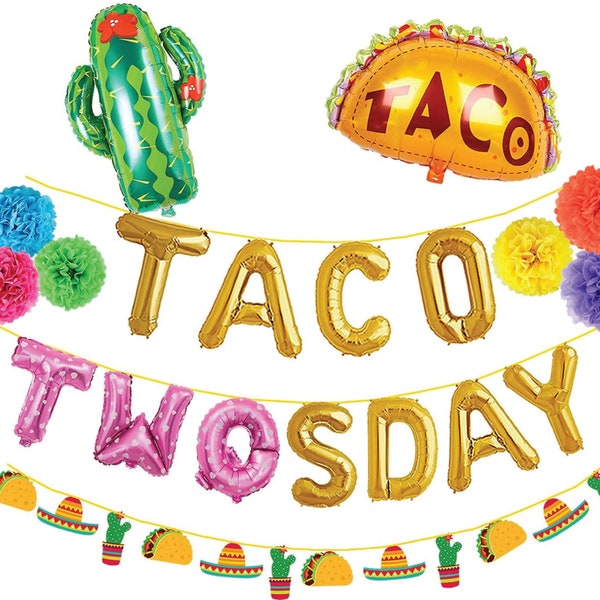 Taco Twosday Decorations - Etsy