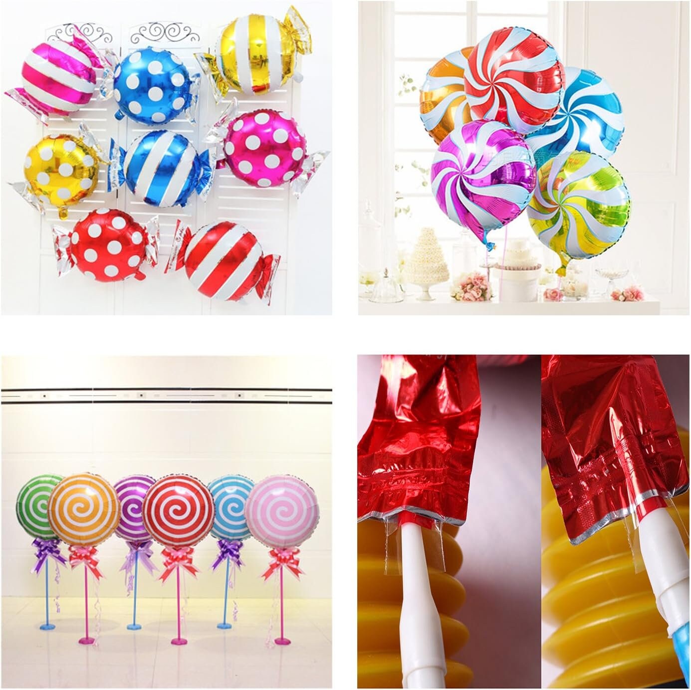 18 Sweet Candy Balloons 21pcs Round Lollipop Balloon - Etsy