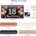 18th Birthday Banner Backdrop Decorations With Confetti Balloon Arch ...