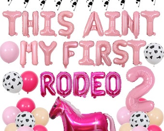Western Cowboy 2nd Birthday Decorations This Aint My First Rodeo ...